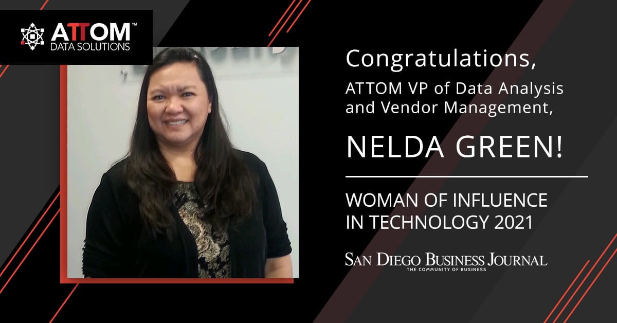 ATTOM's Nelda Green Named 2021 Woman of Influence in Tech | ATTOM