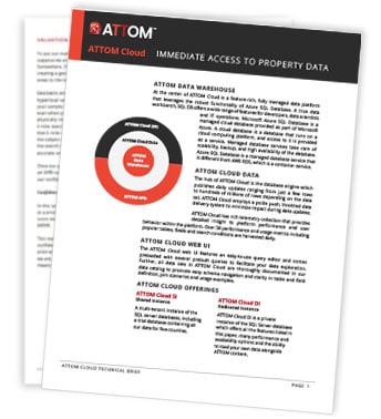 ATTOM Cloud Technical Brief
