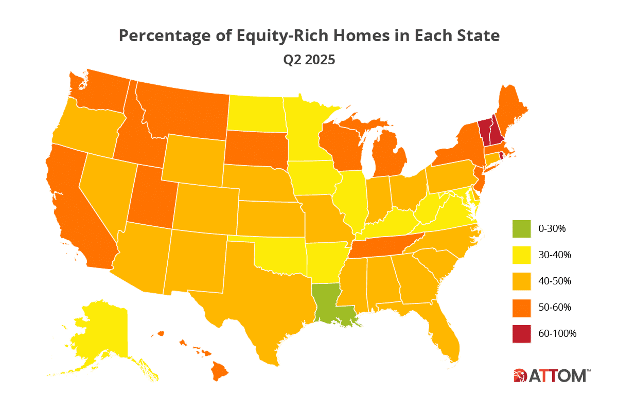ATTOM Equity-Rich Properties by State
